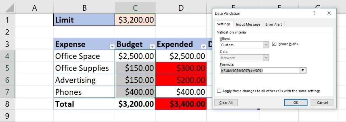 如何应用Excel验证控件，保护特定的限制| TechRepublic - BWIN地址